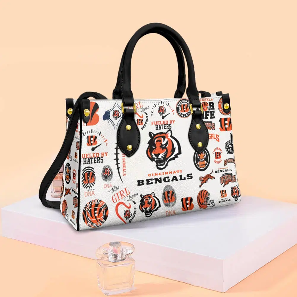 Cincinnati bengals 2 luxury handbag leather bag for women