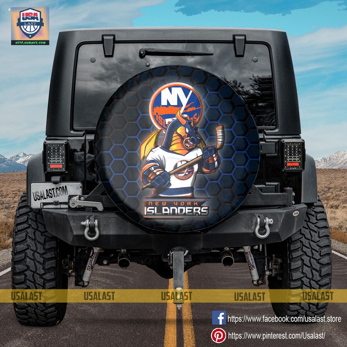 New york islanders nhl mascot spare tire cover