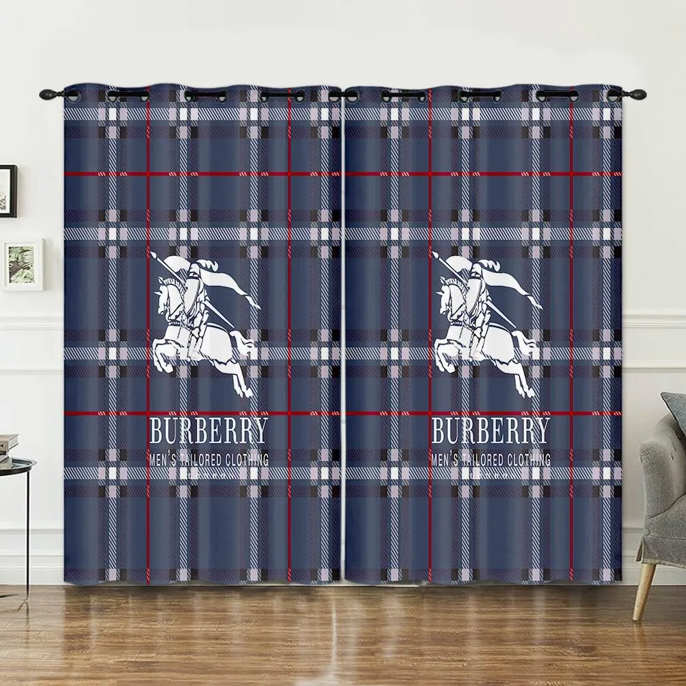 burberry london luxury fashion window curtain home decor