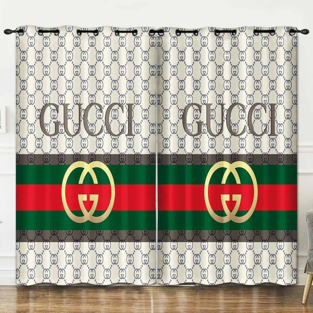 gucci new logo luxury brand premium fashion window curtain home decor