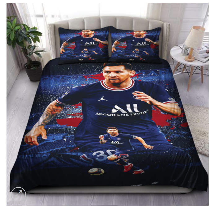 Fc psg lionel messi 25 bedding sets