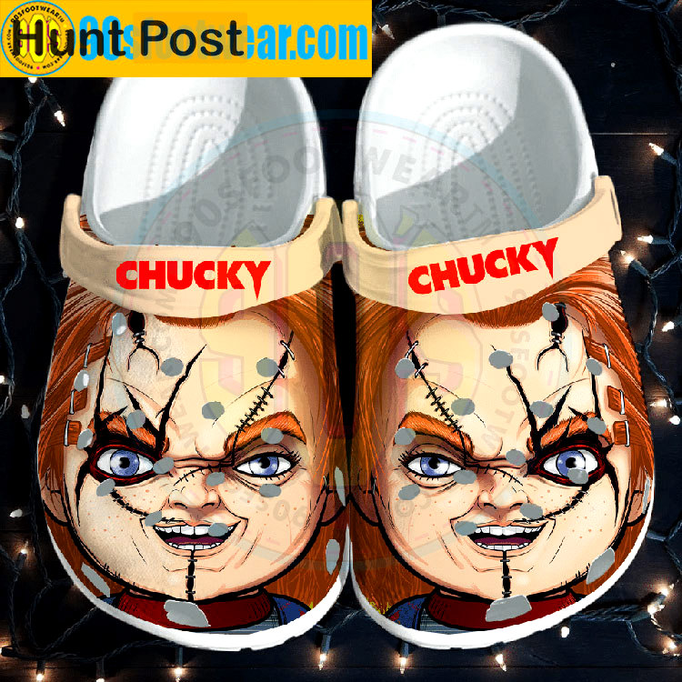 Crocs outfit - chucky doll face crocs halloween custom classic clog - 390