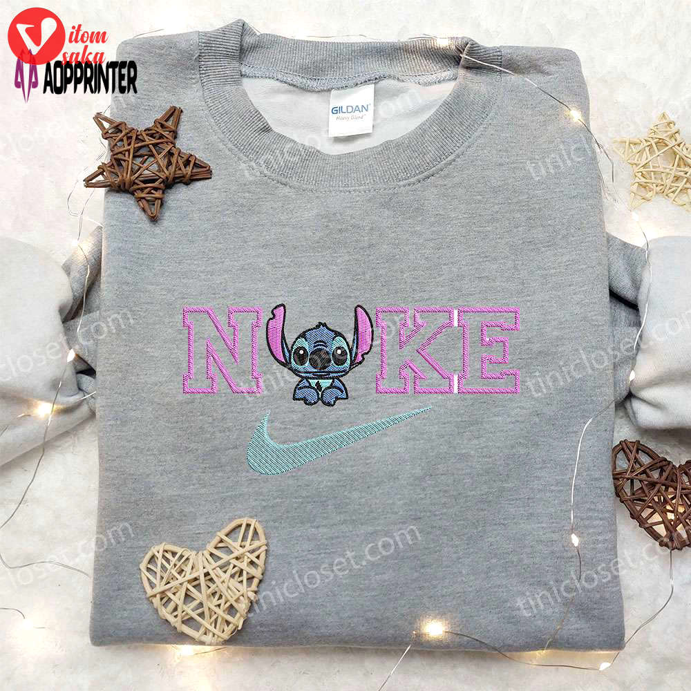 Chibi stitch x nike embroidered hoodie lilo and stitch disney shirt ...