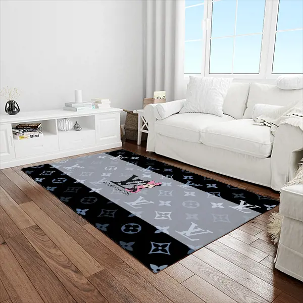 Luxurious rectangular carpet mickey mouse louis vuitton ver 662