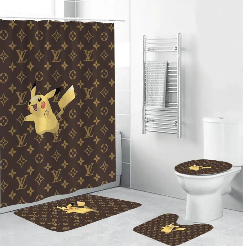 Special luxury bathroom sets pokémon pikachu louis vuitton classic ...