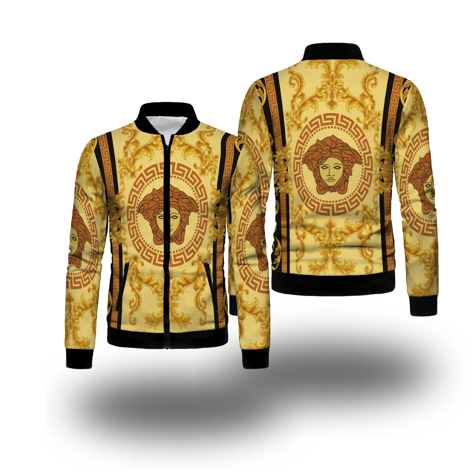 Luxury versace varsity zipper tracksuit jacket hot trend 2024-5353