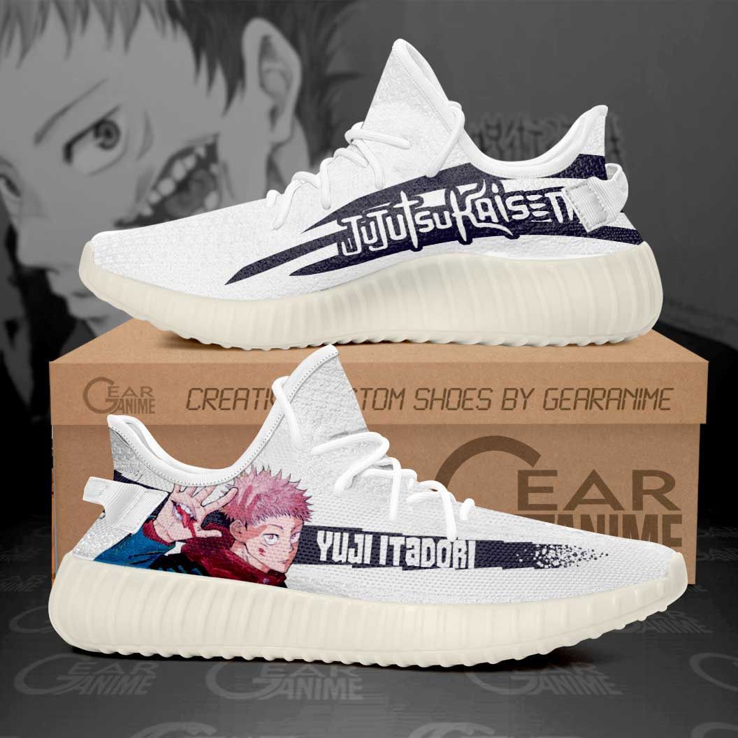 Jujutsu kaisen yeezy shoes yuji itadori custom anime yeezy shoes