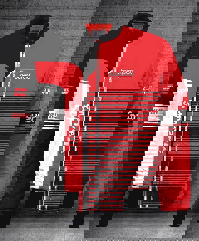 supreme logo red luxury brand bomber jacket for men women