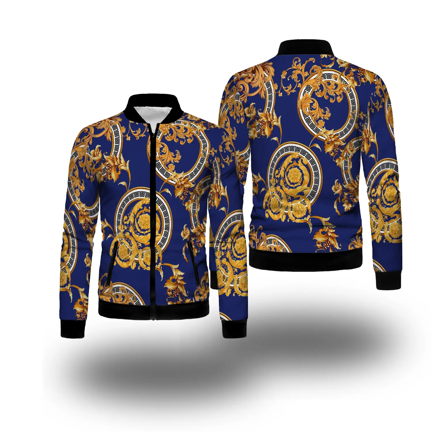 Luxury versace varsity zipper tracksuit jacket hot trend 2024-2929
