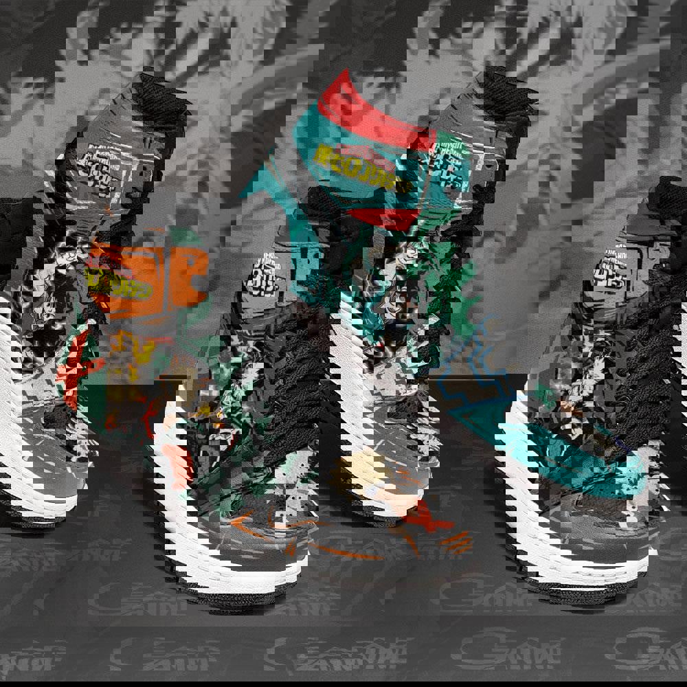 Bakugo and deku air jordan hightop ( j1 sneakers ) custom