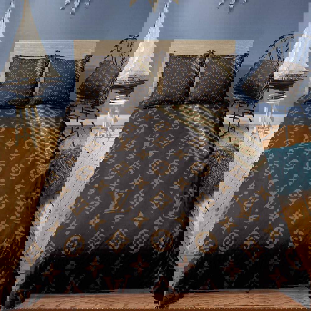 Chanel logo brand bedding set home decor bedspread luxury bedroom