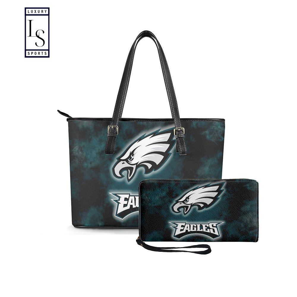 Nfl pittsburgh steelers paint leather tote bag