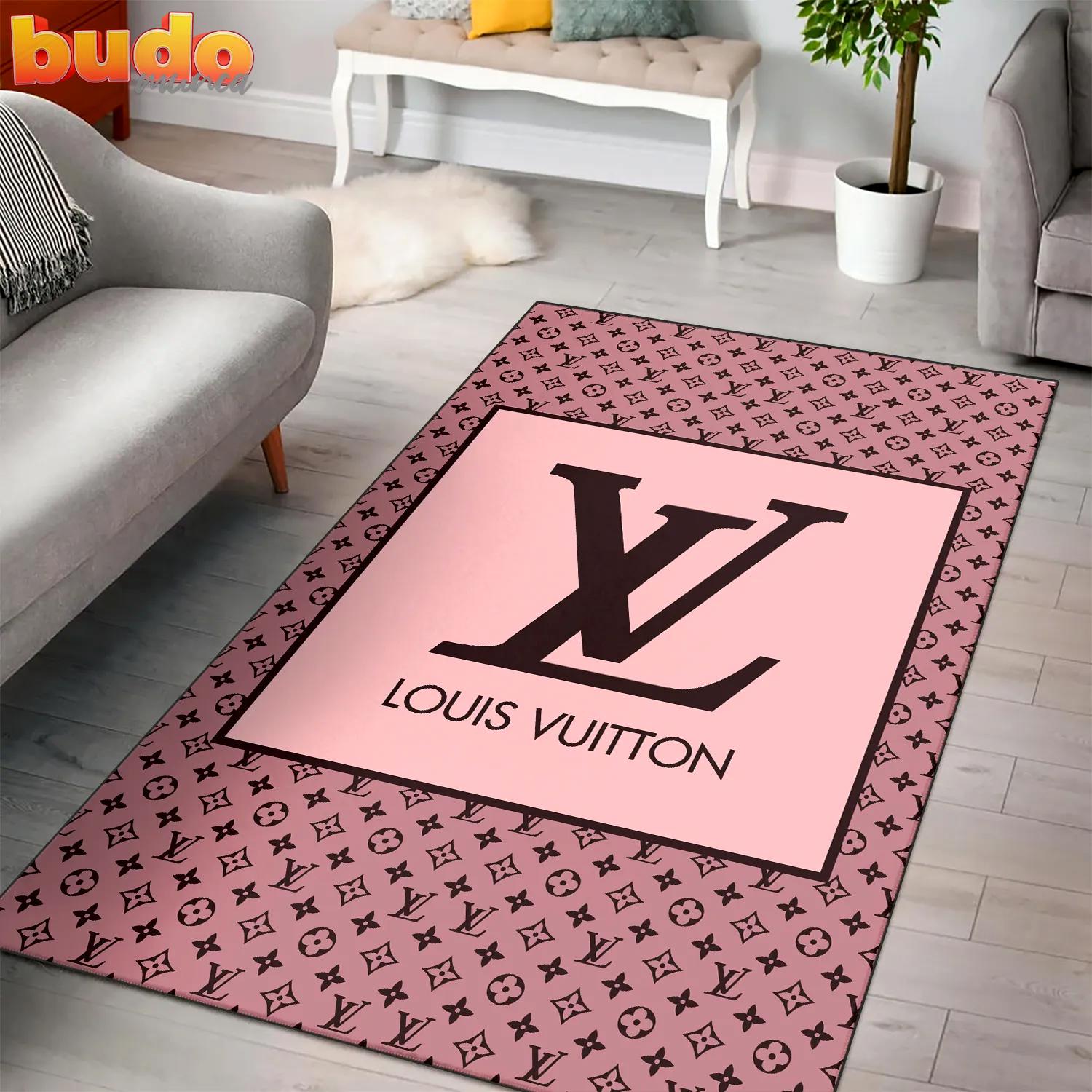 Louis vuitton pink luxury fashion luxury brand premium rug carpet home ...