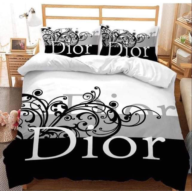 Dior luxury brand high-end bedding set duvet cover hot 2023 bed set ...