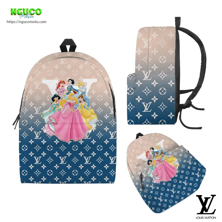 Backpack disney princesses v2 and louis vuitton gift unique laptop ...