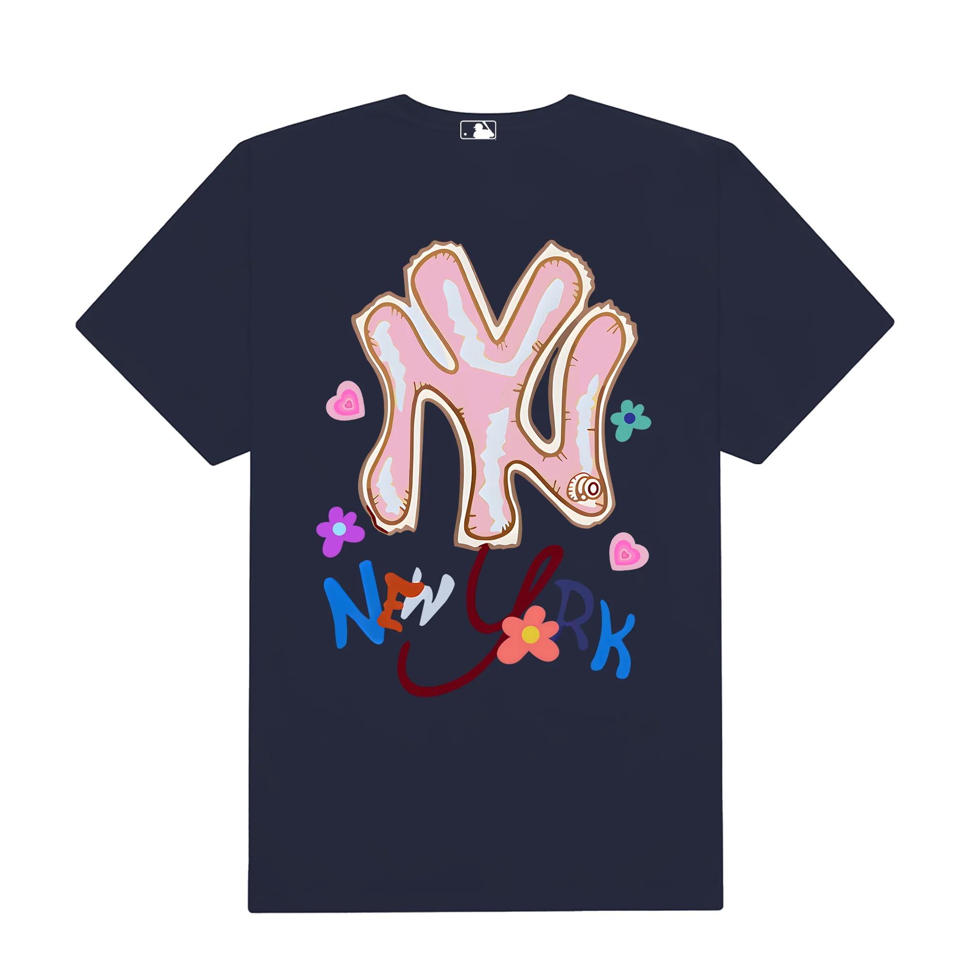 Mlb floral new york yankees cute flower t-shirt